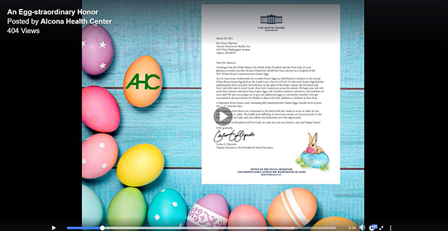 Alcona Health Center Receives White House Gift - MPCA