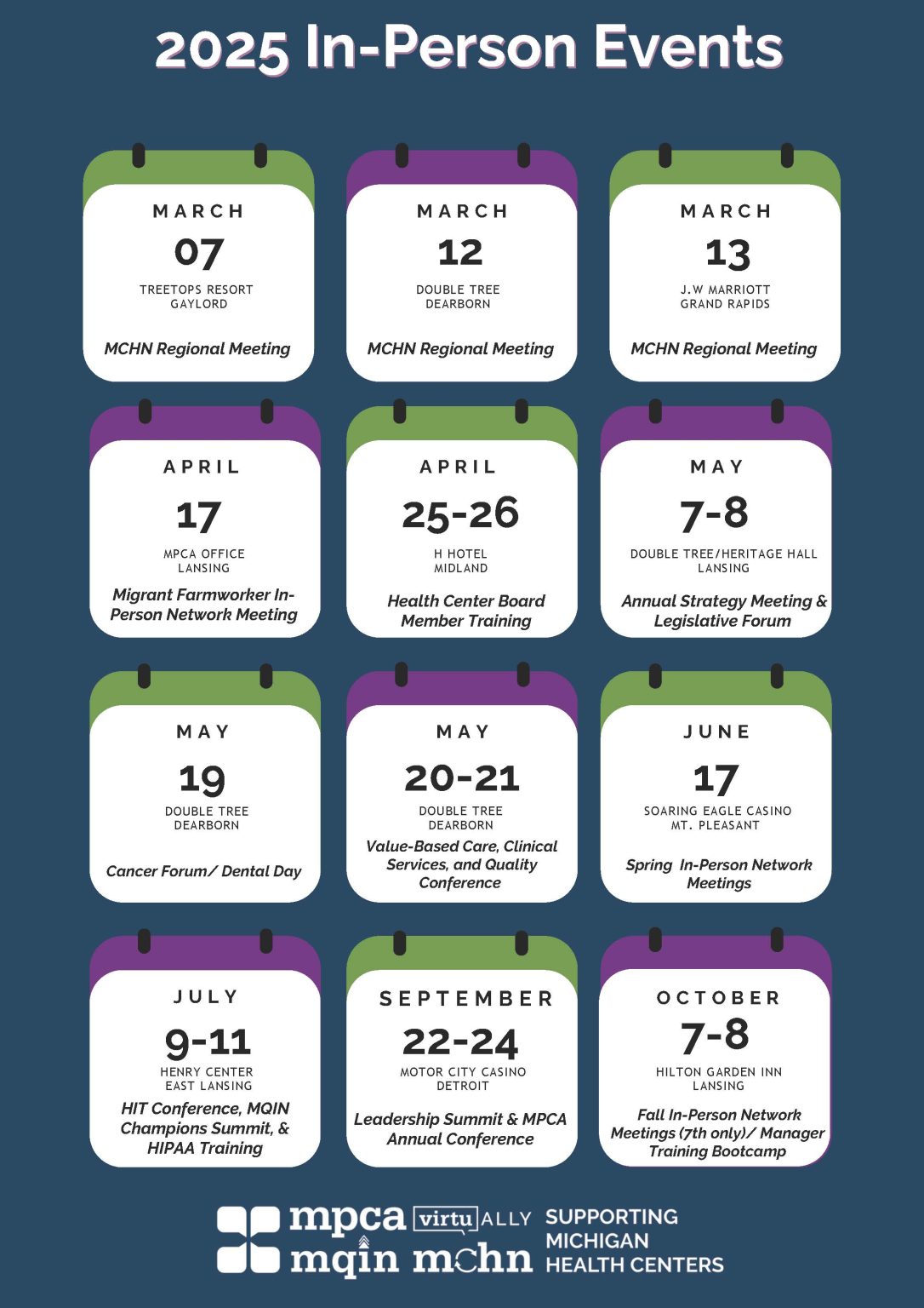 Announcing MPCA's 2025 In-Person Events - MPCA