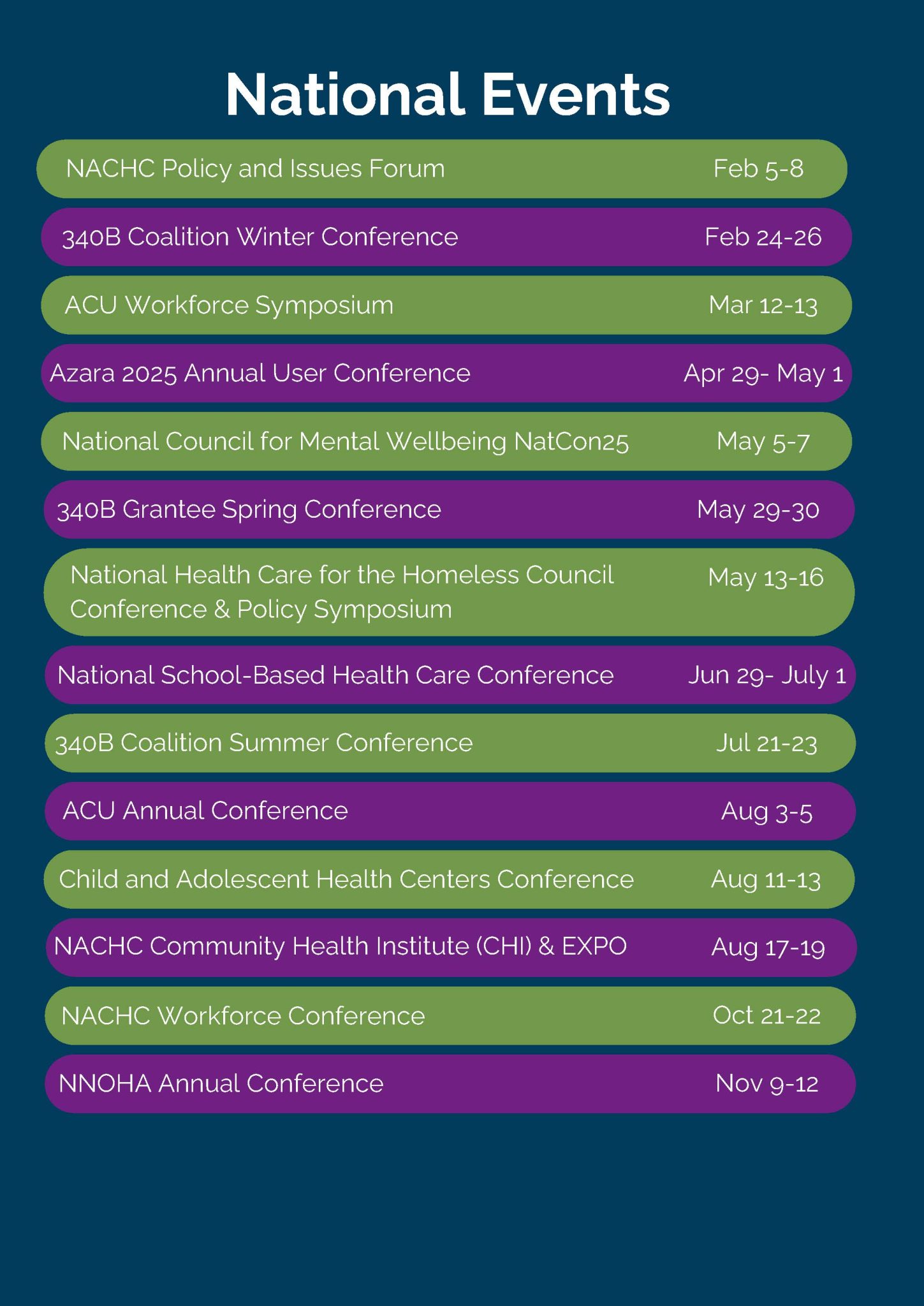 Announcing MPCA's 2025 In-Person Events - MPCA