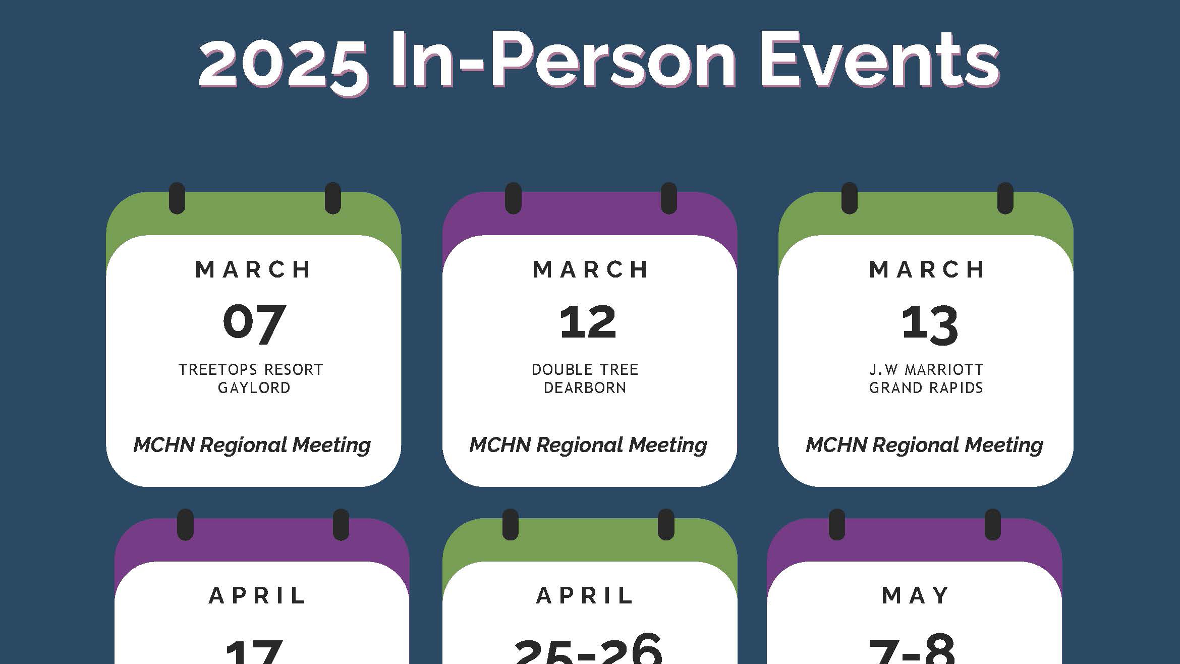Announcing MPCA's 2025 In-Person Events - MPCA